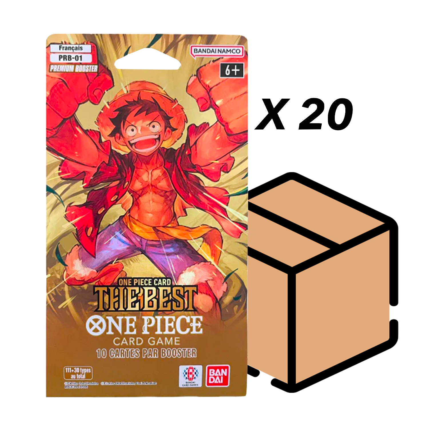 Case de 20 Blisters One Piece PRB-01 – THE BEST Cartes Rares ...
